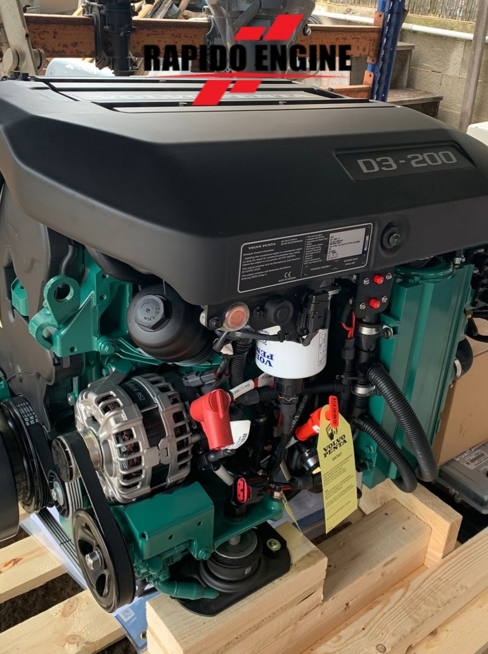Volvo Penta D3-200 Marine Diesel Engine 200 HP
